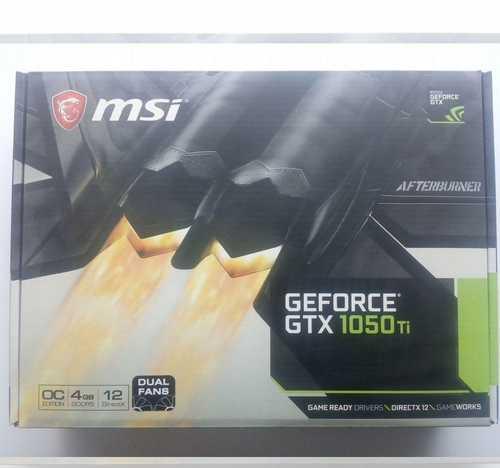 MSI GeForce GTX 1050 Ti 4GT GTX 1050 Ti 4GT OCV1