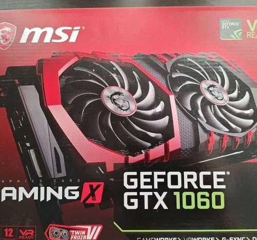 Видеокарта Msi gtx 1060 6 gb Gaming X