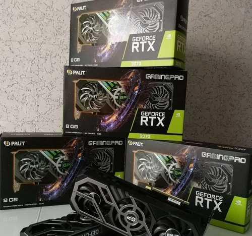 Видеокарта Palit GeForce RTX 3070 GamingPro (LHR)