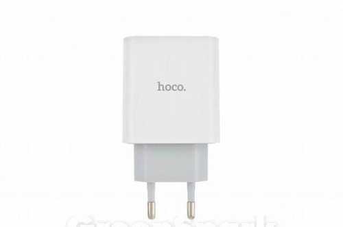 Сзу hoco C80A 1-USB 18W/1-PD 20W 38W белый