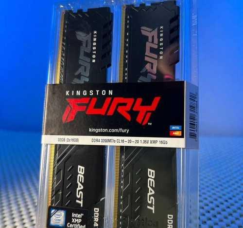 Оперативная память Kingston Fury DDR4 32Gb