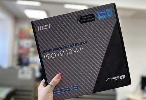 Материнская плата MSI PRO H610M-E (LGA 1700) DDR5