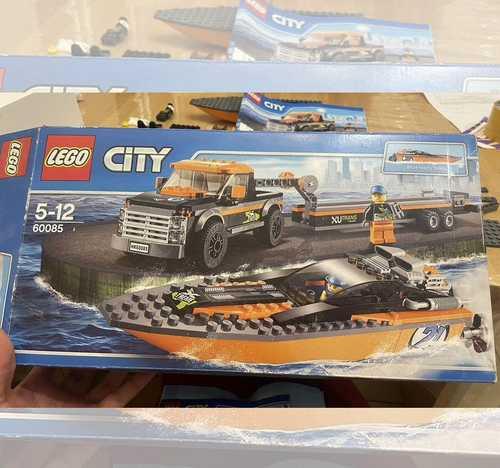 Lego city 60085 перевозчик скоростных лодок