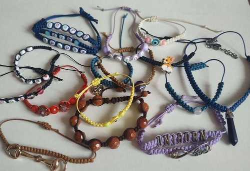 Плету браслеты"Шамбала" с декоративными элементами