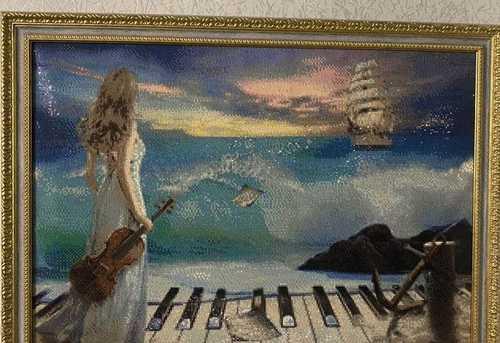 Алмазная мозайка "Музыка моря"