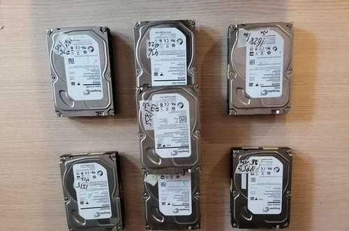 Жесткие диски 3тб, Seagate, 7шт