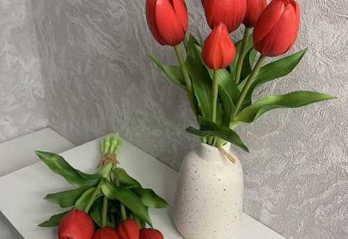 Красные тюльпаны (искусственные)