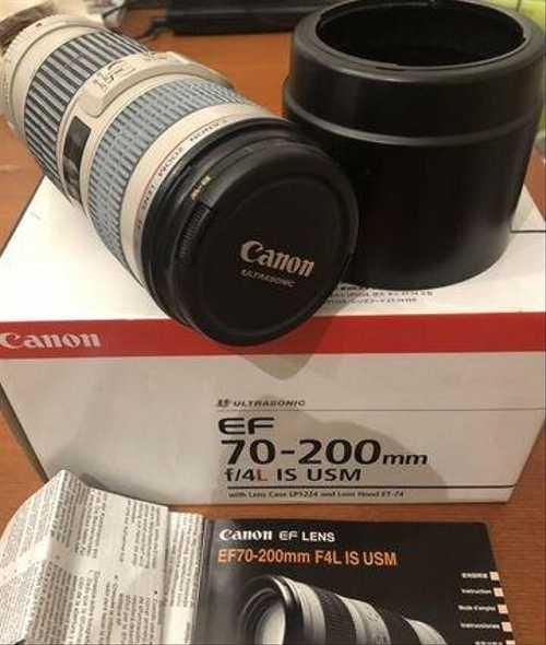Canon EF 70-200 f/4 L IS USM + дорогой фильтр