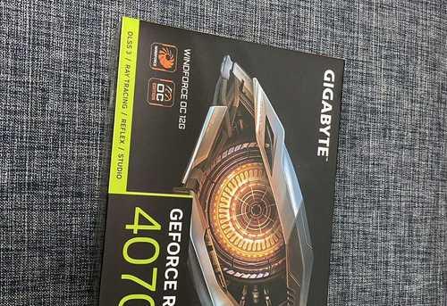 Видеокарта RTX 4070 12 GB Gigabyte Windforce