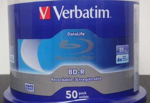 Болванки Blu-ray BD-R Verbatim 25 Gb/6х новые