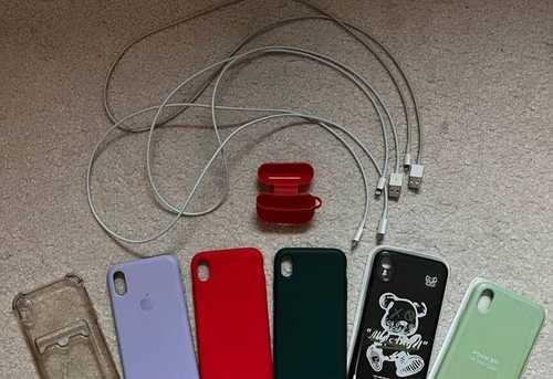 Чехлы и зарядки iPhone XR
