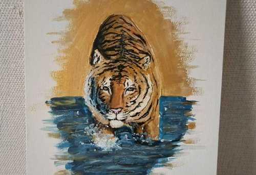 Картина тигра. Интерьерная