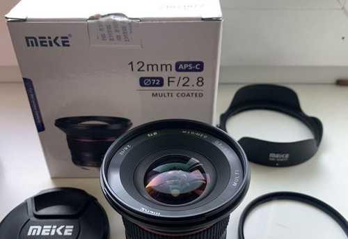 Объектив meike 12mm f2.8 Fuji X-mount