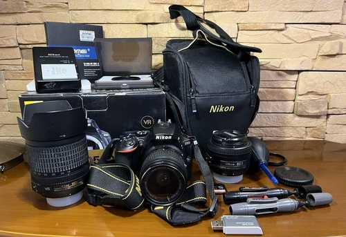 Фотоаппарат NikonD5600 + 3 объектива + Комплект