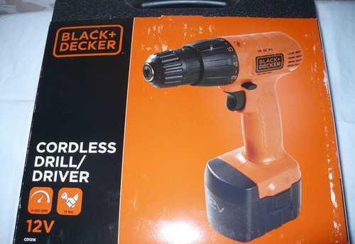 Дрель-шуруповерт black & decker CD121K-RU, 1.3Ач