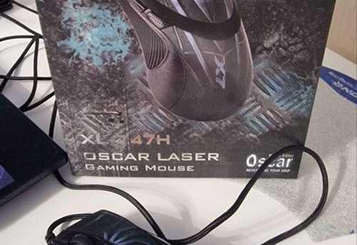 Мышь A4tech Oscar Editor XL-747H игровая, голубой