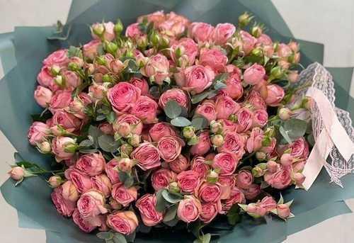 Живые цветы букеты кустовые пион.розы с доставкой