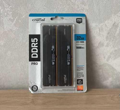 Crucial DDR5 PRO 32GB. 5600. 2x16GB