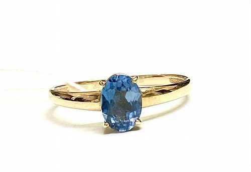 Золотое кольцо с топазом 585