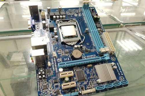 Материнская плата H61M-S1 1155+процессор i3 3210