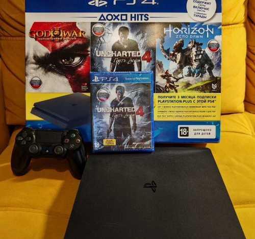 Playstation 4 Slim, 500 гб, SSD