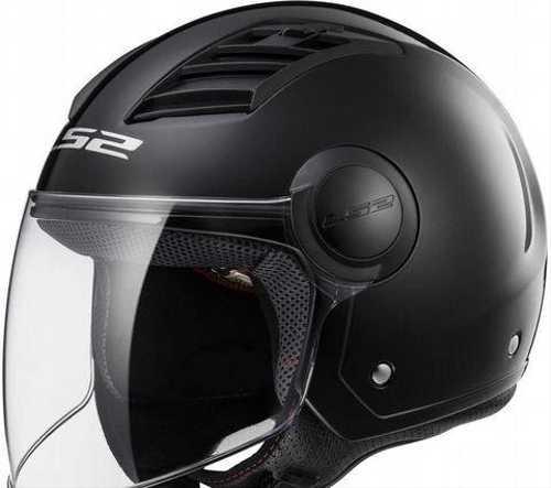 Мотошлем LS2 OF562 airflow Solid black matt