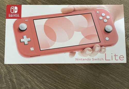 Nintendo switch lite с чехлом и кейсом(картриджи)