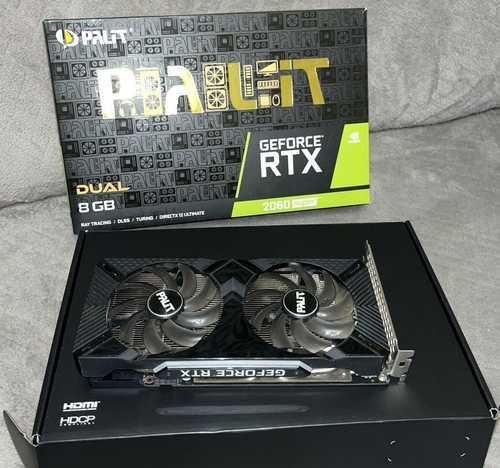 Видеокарта Palit rtx 2060 super 8gb dual