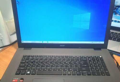 17.3" Acer Aspire E5-722G, 1000 ГБ, A8-7410, RAM 8 ГБ, Radeon R5 M335 2 ГБ