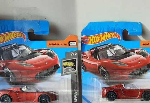 Hot wheels Tesla roadster with starman хот вилс