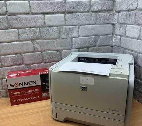 Лазерный принтер HP LaserJet P2035+Новый картридж
