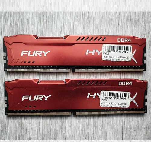 Оперативная память Kingston HyperX Fury (16Gb, DDR