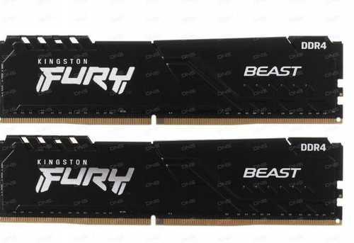 Опер.память DDR4 Kingston fury Beast Black 16 гб