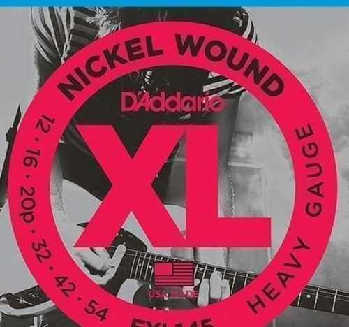 DAddario EXL145 XL Nickel wound 12-54 струны для