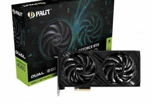 Видеокарта Palit nvidia GeForce RTX 4060 dual 8gb