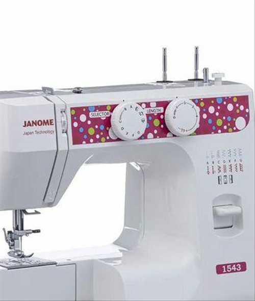 Швейная машина janome 1543, 17 швейных операций