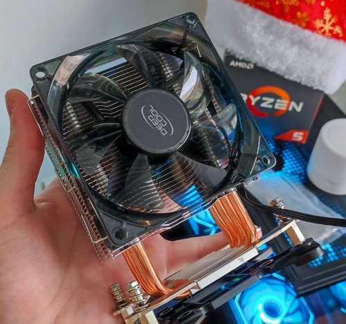 Кулер DeepCool 4 теплотрубки, под Intel и AMD