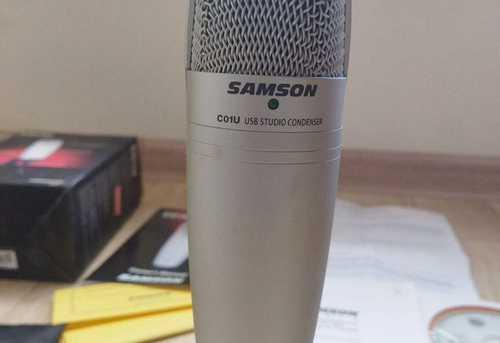 Микрофон samson c01u usb studio condenser