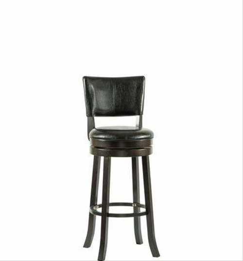 Деревянный барный стул черный с подножкой John Bar
