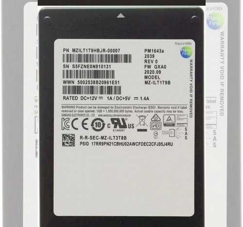 SSD Samsung PM1643a 1.92 Tb (SAS)