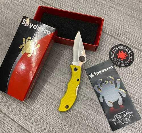 Складной нож spyderco ladybug 3 salt Yellow