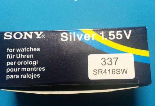 Батарейки Sony 337 SR416SW