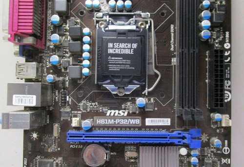 Материнская плата MSI H61M-P32/W8