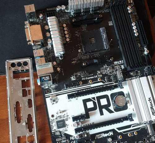 Материнская плата asrock AB350 Pro4 am4