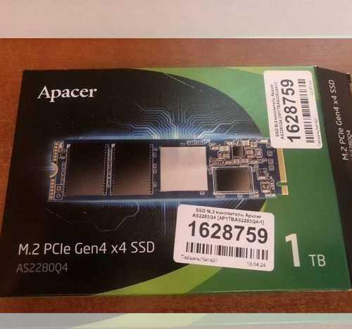 SSD Apacer AS2280Q4 AP1tbas2280Q4-1 1000 гб M.2 NV