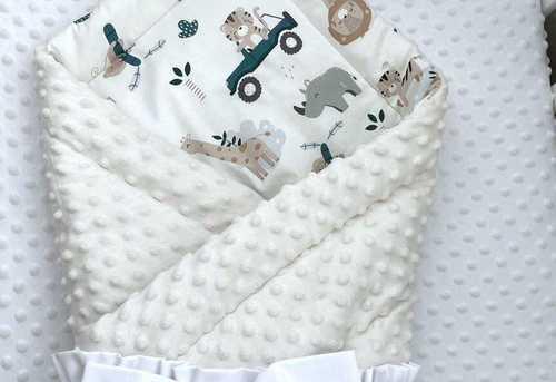 Теплый конверт на выписку