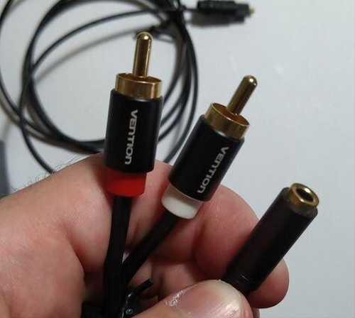 Кабель-переходник Vention Jack 3.5 mm - 2xRCA