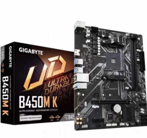 Материнская плата gigabyte b450m k Новая