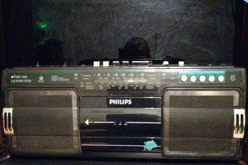 Philips кассетная магнитола раритет