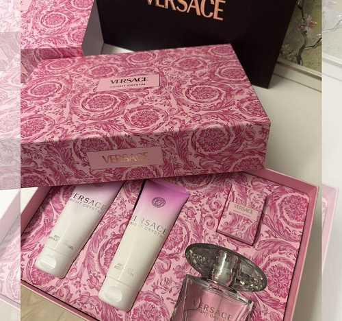Versace bright crystal набор